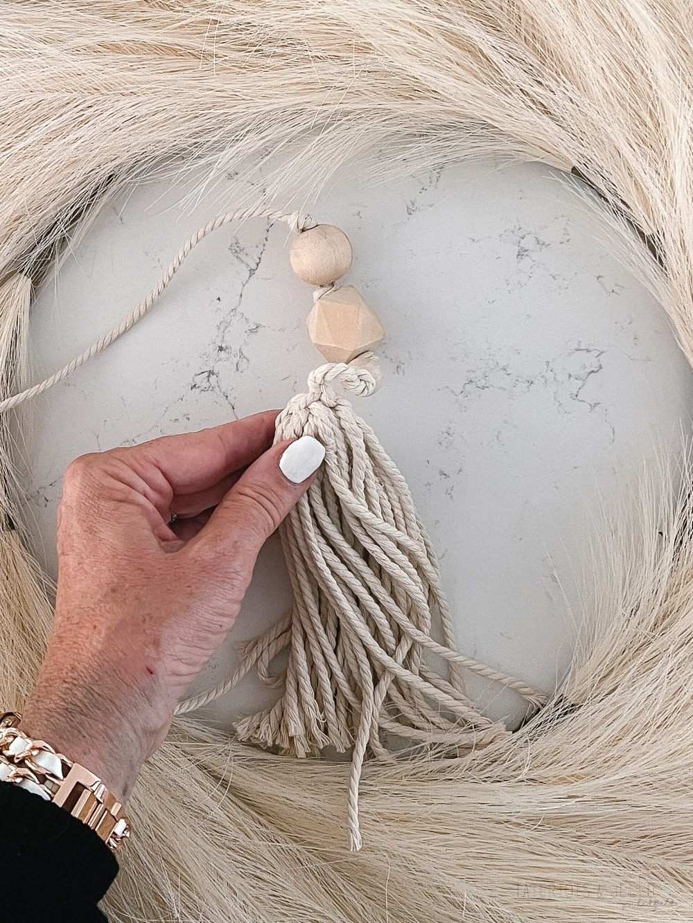 DIY Tassel and Bead Starfish Garland - Tatertots and Jello
