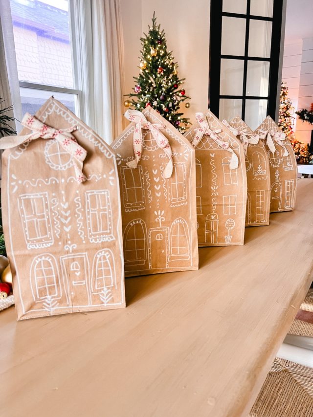 Make DIY Christmas Gingerbread Gift Bags - Tatertots and Jello