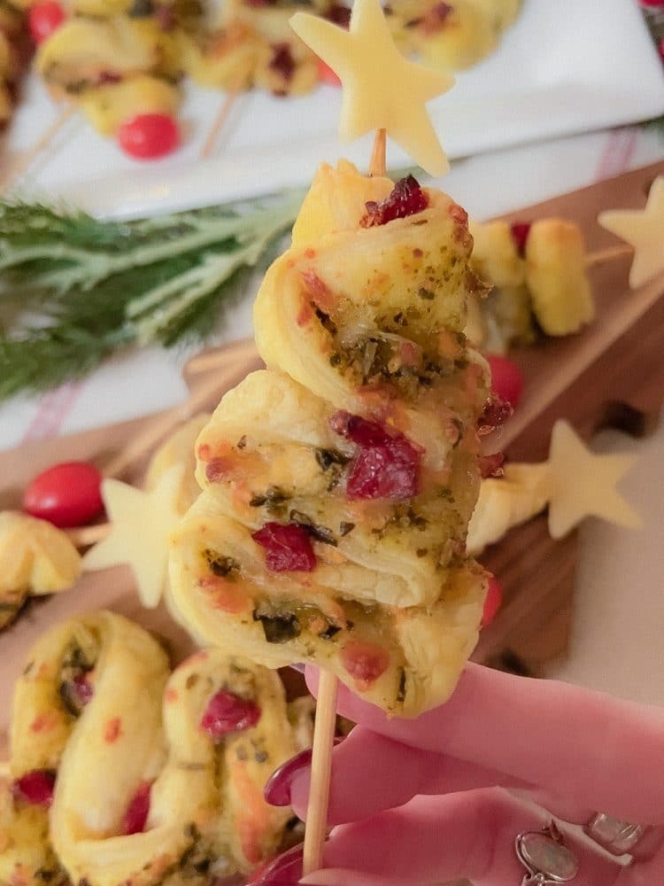 Savory Puff Pastry Tree Appetizer - so easy and so good!