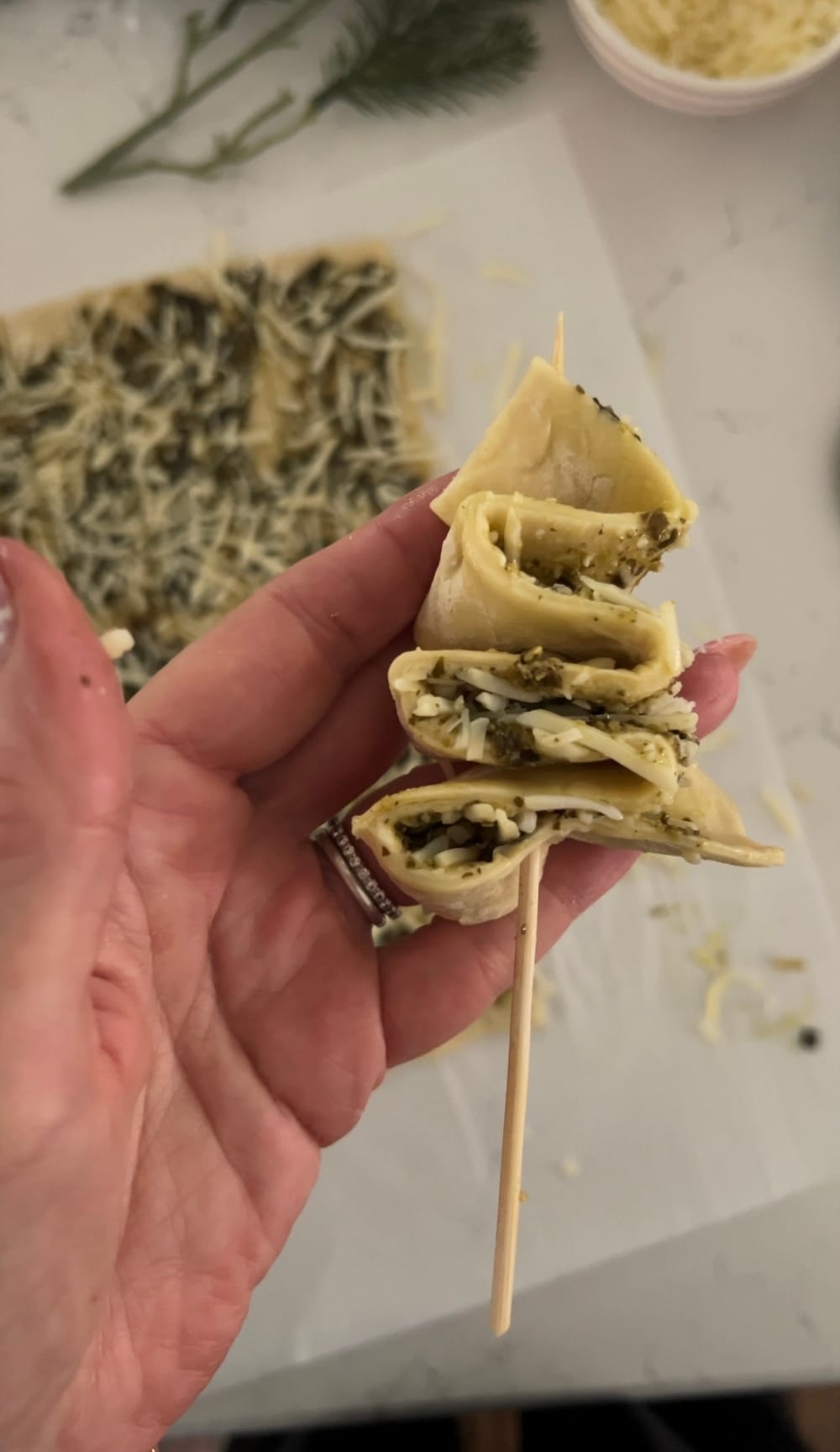 Savory Puff Pastry Tree Appetizer - so easy and so good!