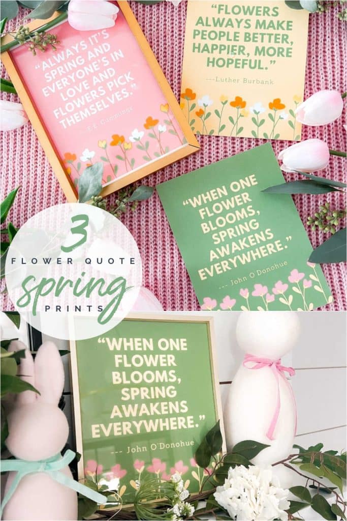 Three Free Spring Flower Prints - and 8 more Spring Printables!