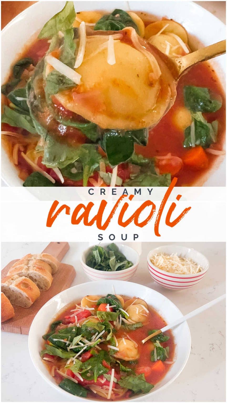 Creamy Ravioli Soup: One Pot and Ready in Under 30 Minutes!