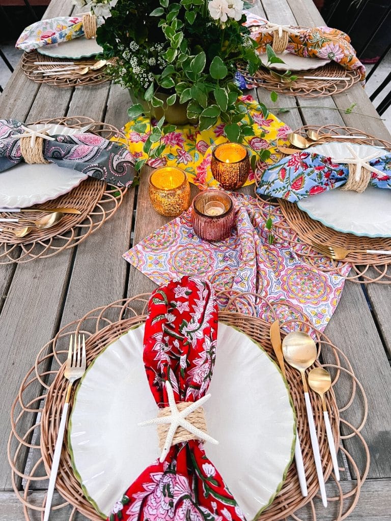 Colorful Nautical Spring Table