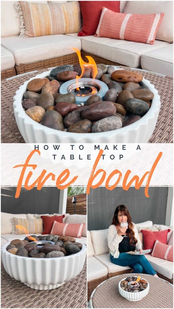 How to Make a Tabletop Fire Bowl in Under 10 Minutes!