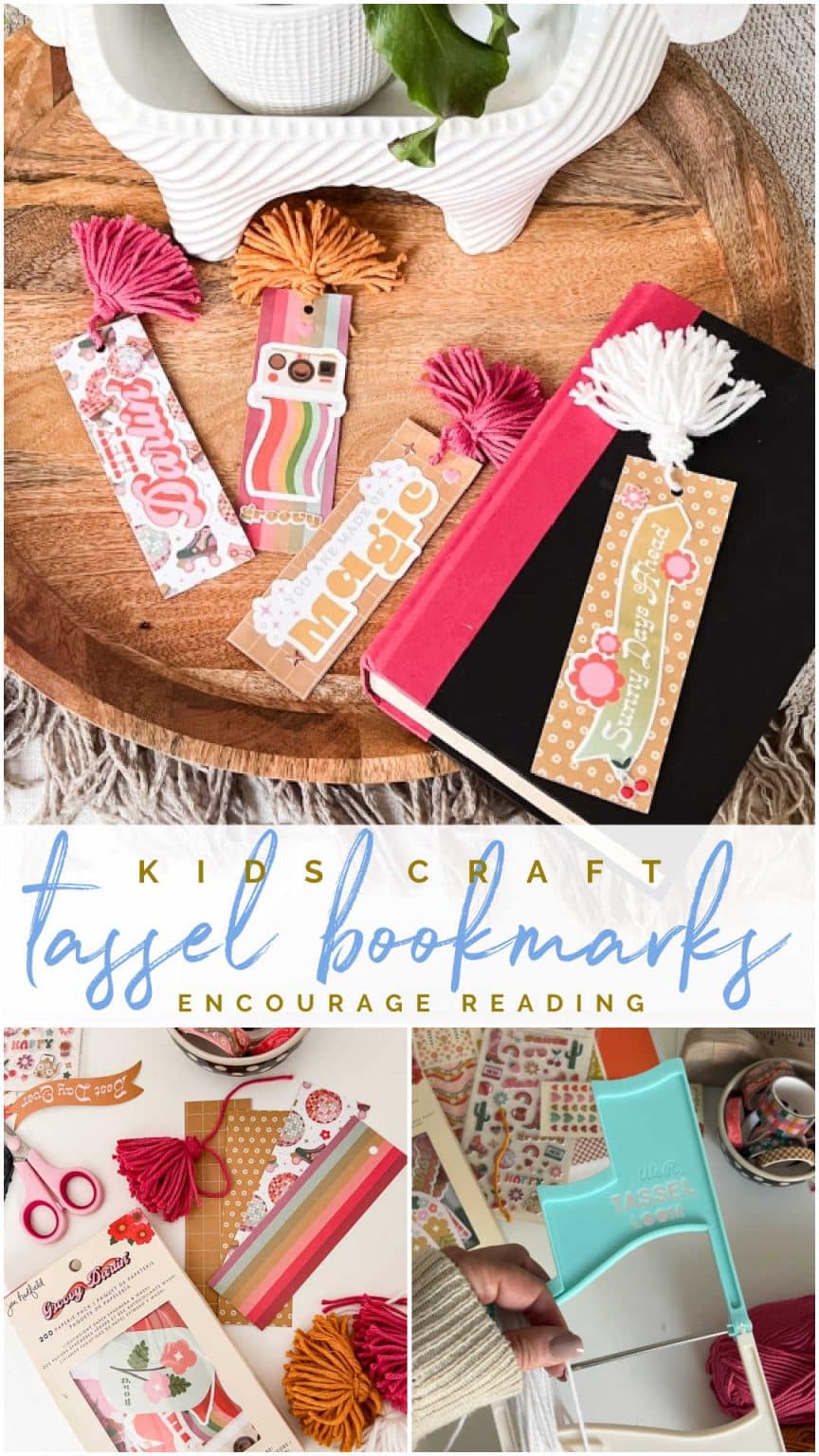 Kids Craft: DIY Tassel Bookmarks - encourage your kids to read!