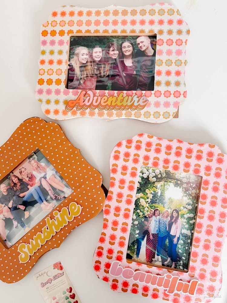 DIY Decoupaged Frames - a fun kids craft or girls night in activity!
