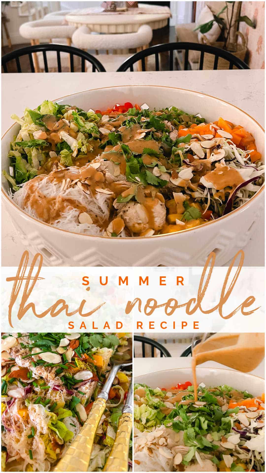 Summer Thai Chicken Noodle Salad Recipe - so refreshing!