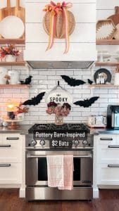 How to Make $2 Pottery Barn-Inspired Bats - easy Halloween decor