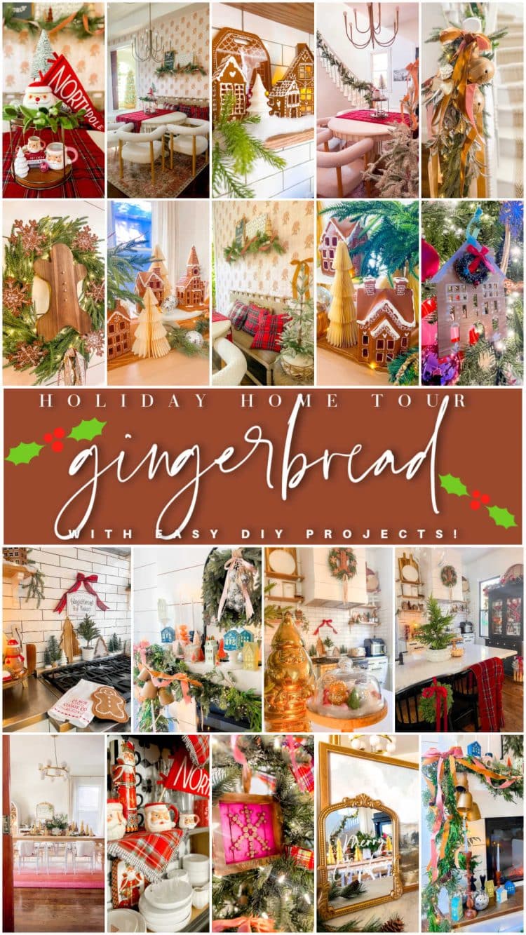 Whimsical Holiday Home Tour with Gingerbread Houses & Decor!