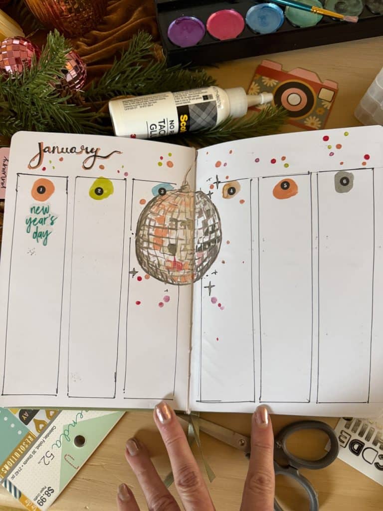 Make a Bullet Journal for the New Year - bestie journal nights!