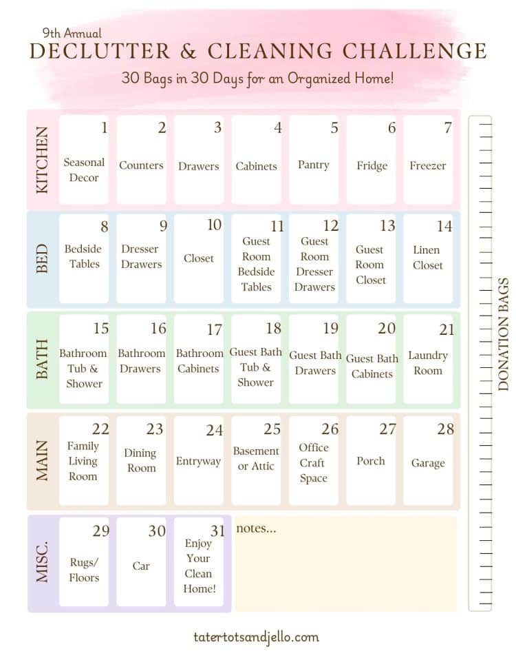 Declutter and Cleaning Challenge - transform your home!