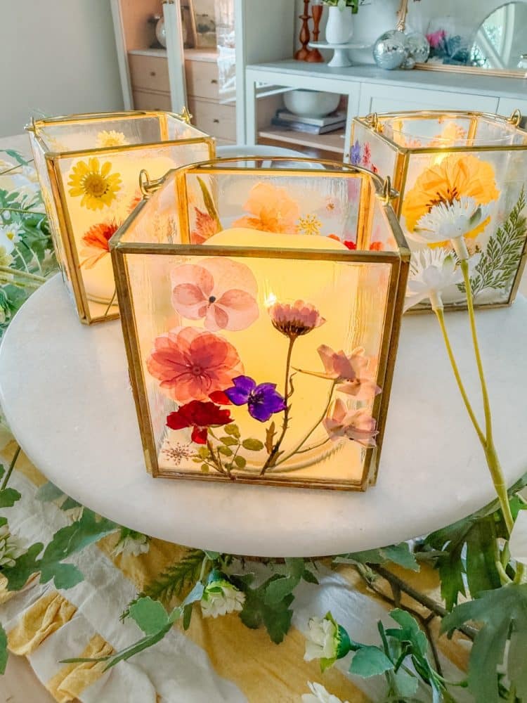 DIY Spring Flower Lanterns - so fun to make!
